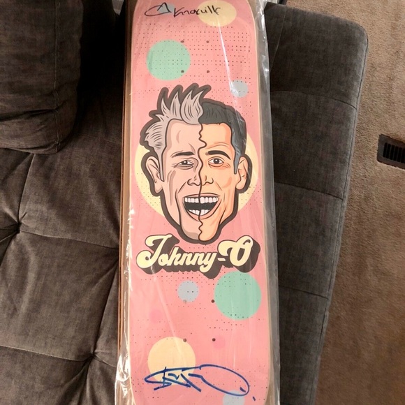 Johnny O | Other | Johnnyo Skateboard Deck Signed By Steveo And Johnny ...